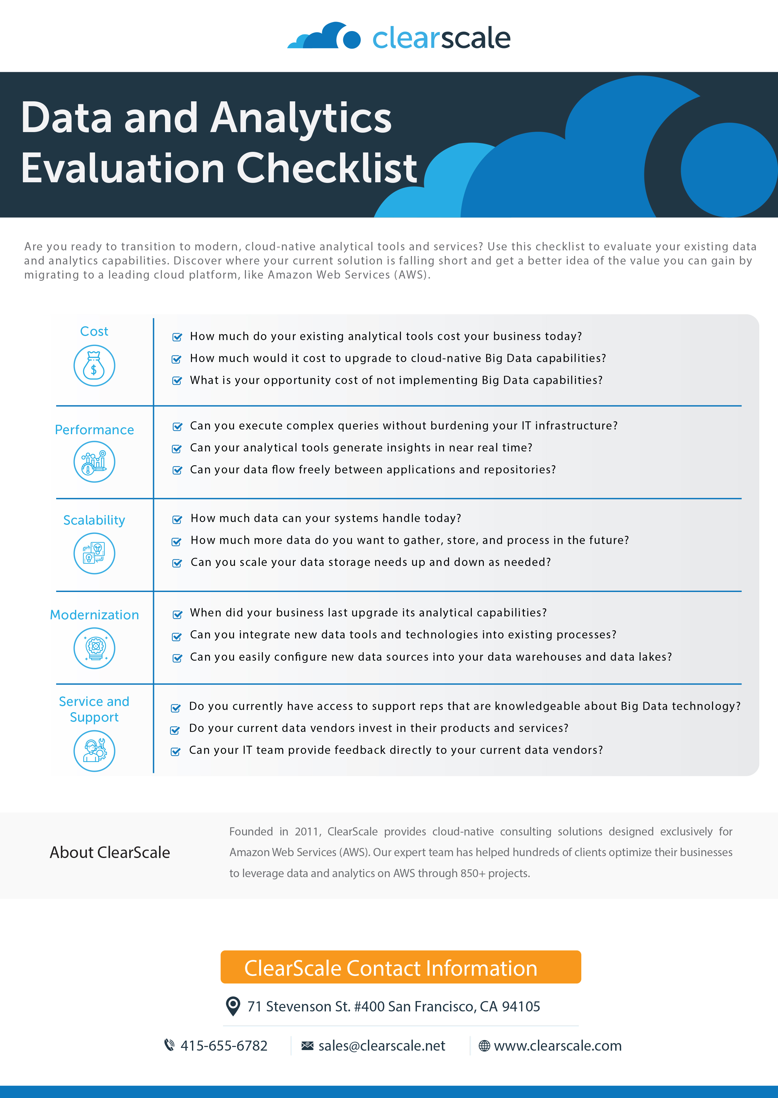 Data & Analytics Evaluation Checklist